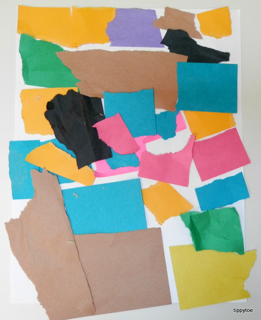 Tippytoe Crafts: Torn Paper Art