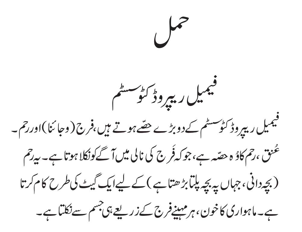 pregnancy-care-in-urdu-reproductive-system-in-female