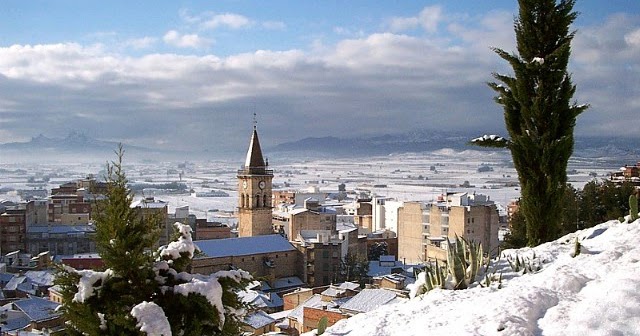 VILLENA CUÉNTAME: 2001 NEVADA EN VILLENA "CASCO HISTÓRICO"