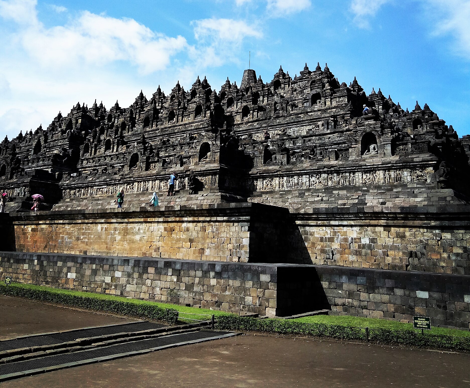 Borobudur Temple Compounds of Central Java in Indonesia