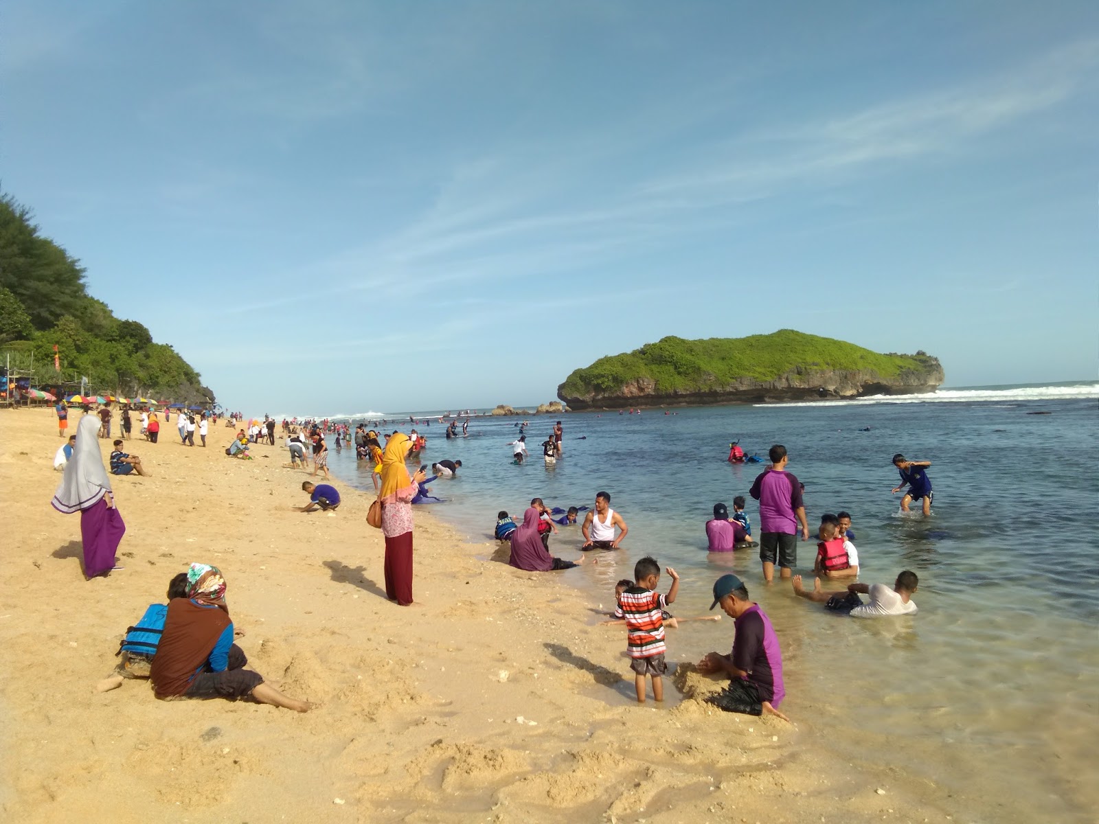 Sadranan Beach Yogyakarta, well known for snorkeling