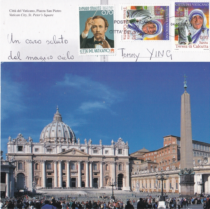 湯米郵政 ‧ Tommy Post ‧ Correios de Tommy: Vatican Postcard