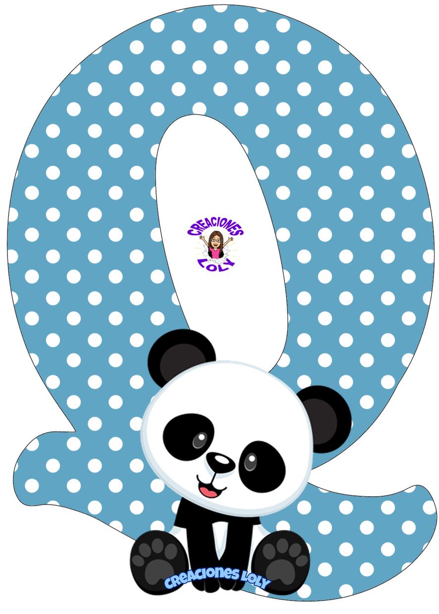 Creaciones Loly: Abecedario Oso Panda