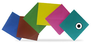 Origami A Centipede instructions - Easy Origami instructions For Kids