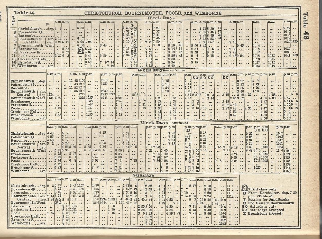 BRITISH RAILWAYS SOUTHERN REGION TIMETABLE SEPTEMBER 1949
