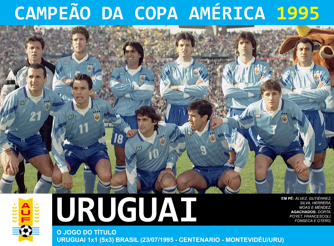 Edição dos Campeões: Uruguai Campeão da Copa América 1995