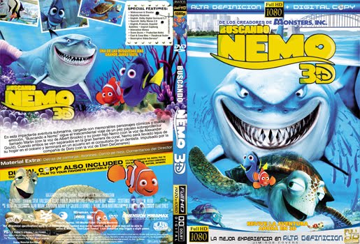 Dvd Covers Jim-Ros: Finding Nemo 3D (Buscando a Nemo 3D)