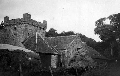 Tour Scotland: Old Photograph Craighall Castle Farm Ceres Fife Scotland