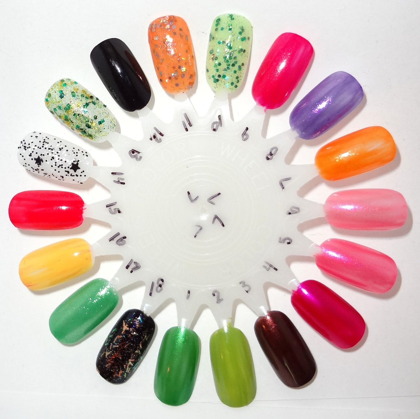 Glossy and Glitter: Nail Wheels/Stash List