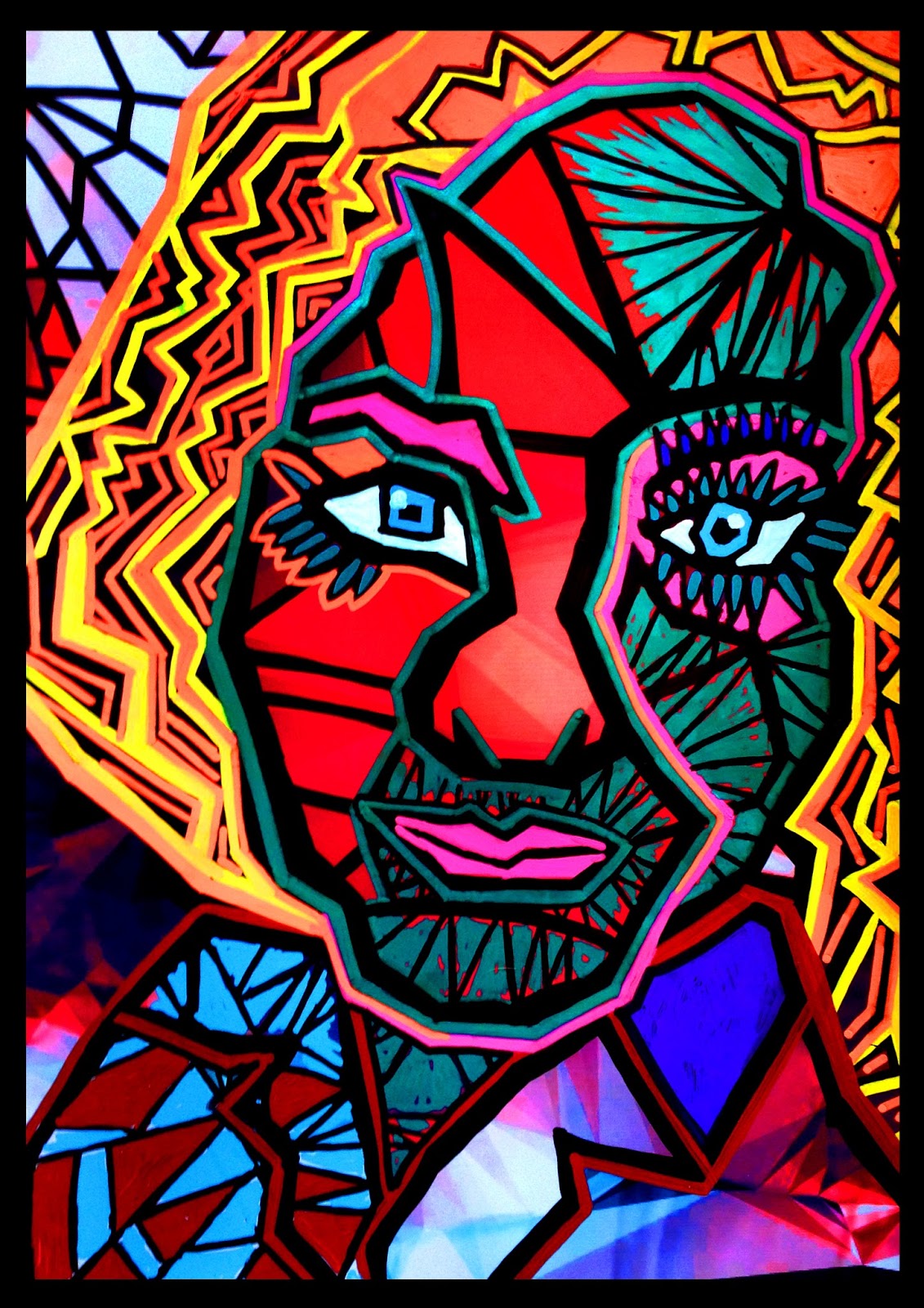 Polygon Art - Maths in Art - Cubism