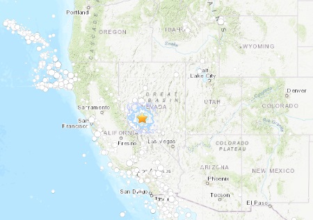 Magnitude 6.5 earthquake in Nevada today is largest in 66 years!