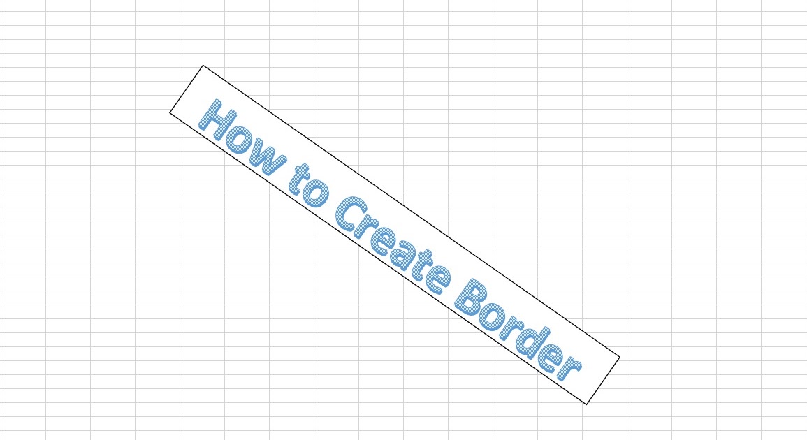 Lesson 3: How to Create Border in Excel