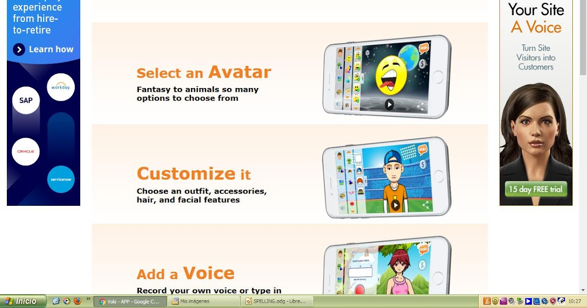 MY INTERACTIVE ENGLISH : LET´S CREATE AND USE CHARACTERS WITH VOKI