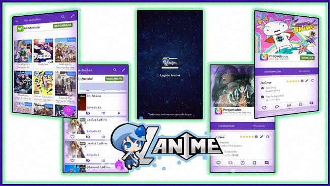 LEGIÓN ANIME PARA APK ANDROID, iOS Y PC | TEMA OSCURO
