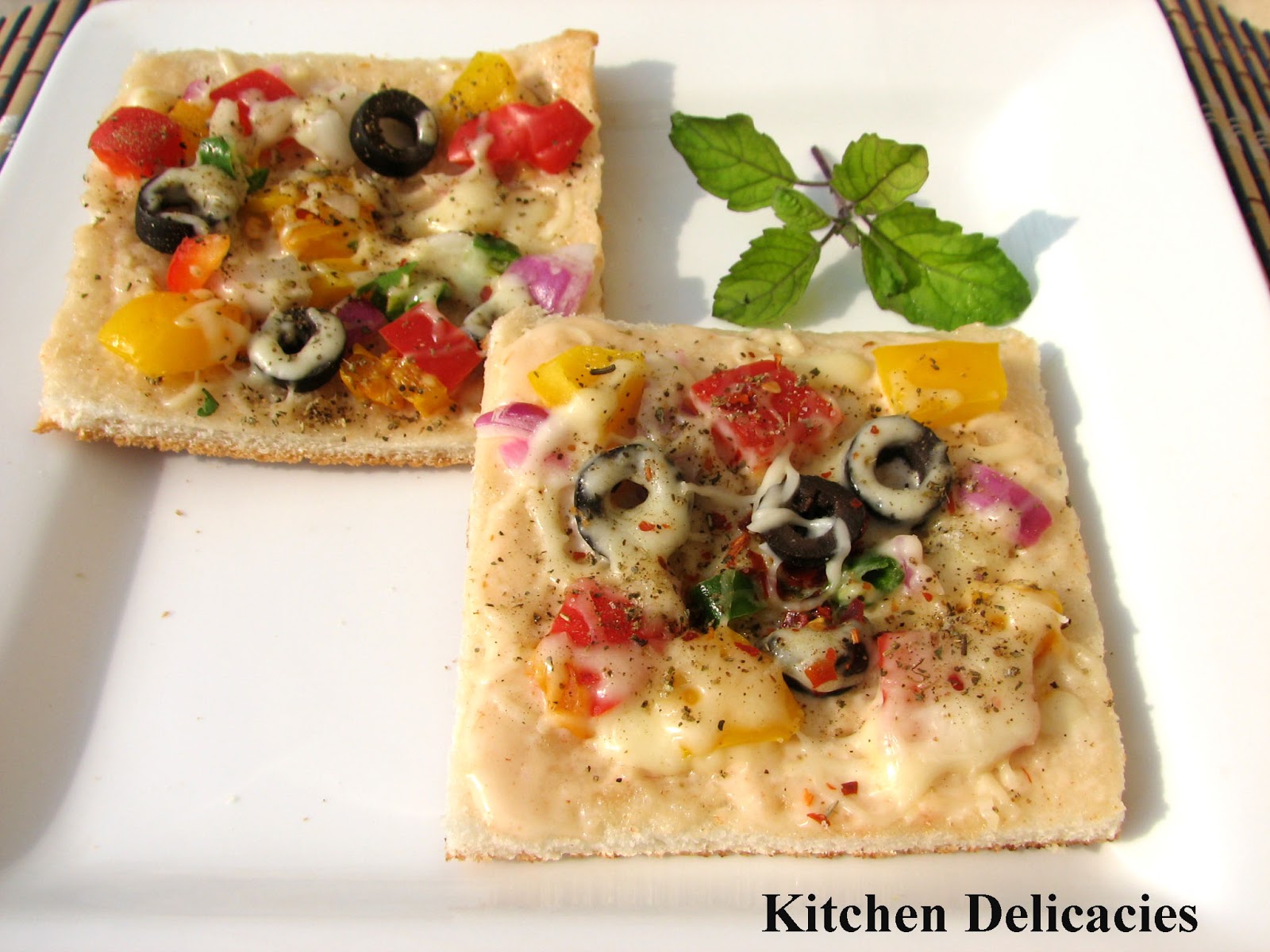 Vegetable Mayo Toast | Kitchen Delicacies