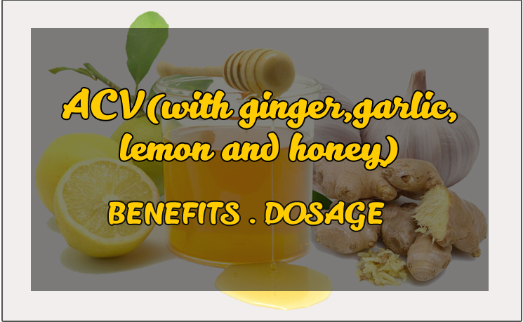 ACV(with ginger,garlic, lemon and honey)
