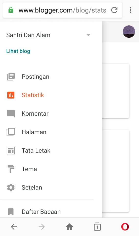 Tampilan Baru Dashboard Blogger 2019 Lebih Responsive - Santri Dan Alam