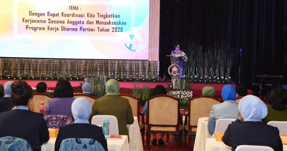 Ketum Dharma Pertiwi Buka “Rakor Dharma Pertiwi Tahun 2020”