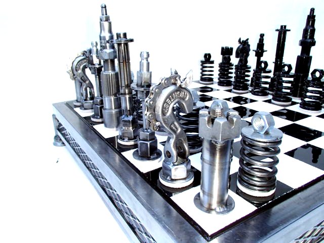 Bucket of Bolts: Chess Set