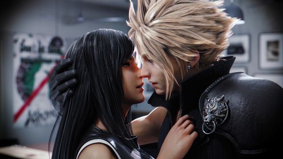 Cloud Strife and Tifa Lockhart, Final Fantasy 7, Remake, 8K, #3.1997 ...