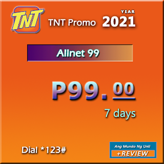 ALL NET 99 (TNT) - 7 Days 1GB Data + Unlimited Calls & Texts To All ...
