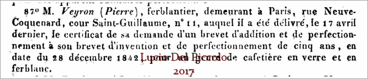 Caffettiere e macchine da caffè: Pierre Veyron, ferblantier (1)