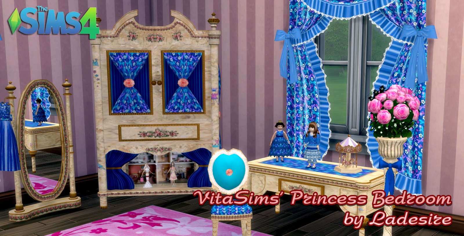Ladesire's creative corner): TS4 - VitaSims’ Princess Bedroom by Ladesire