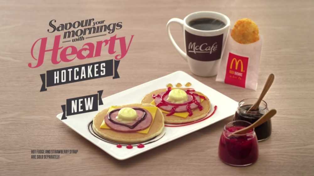 Around the World: McDonald's New Hotcakes with Ham and Cheese on Top in ...
