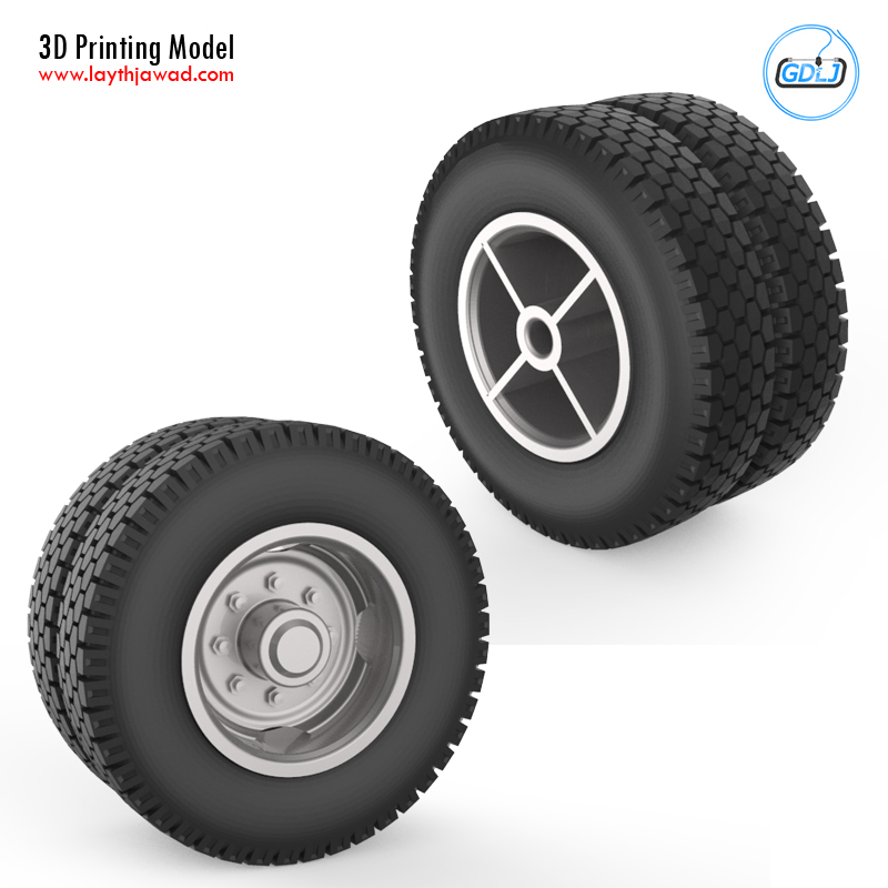 Tire Mold With Standard Wheels 3D Printing Model | Layth Jawad