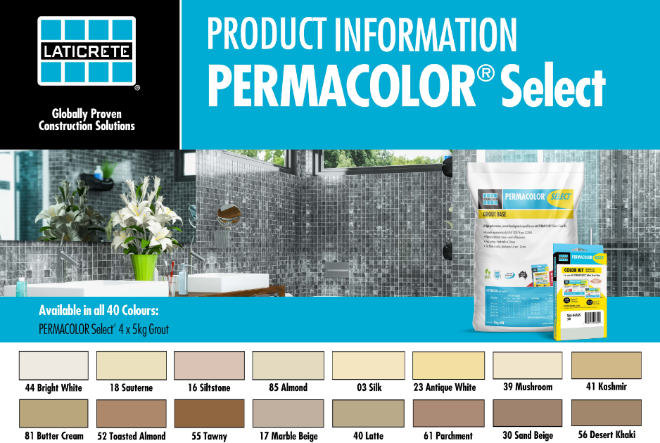 Laticrete Australia Conversations: PERMACOLOR® Select Grout Colours