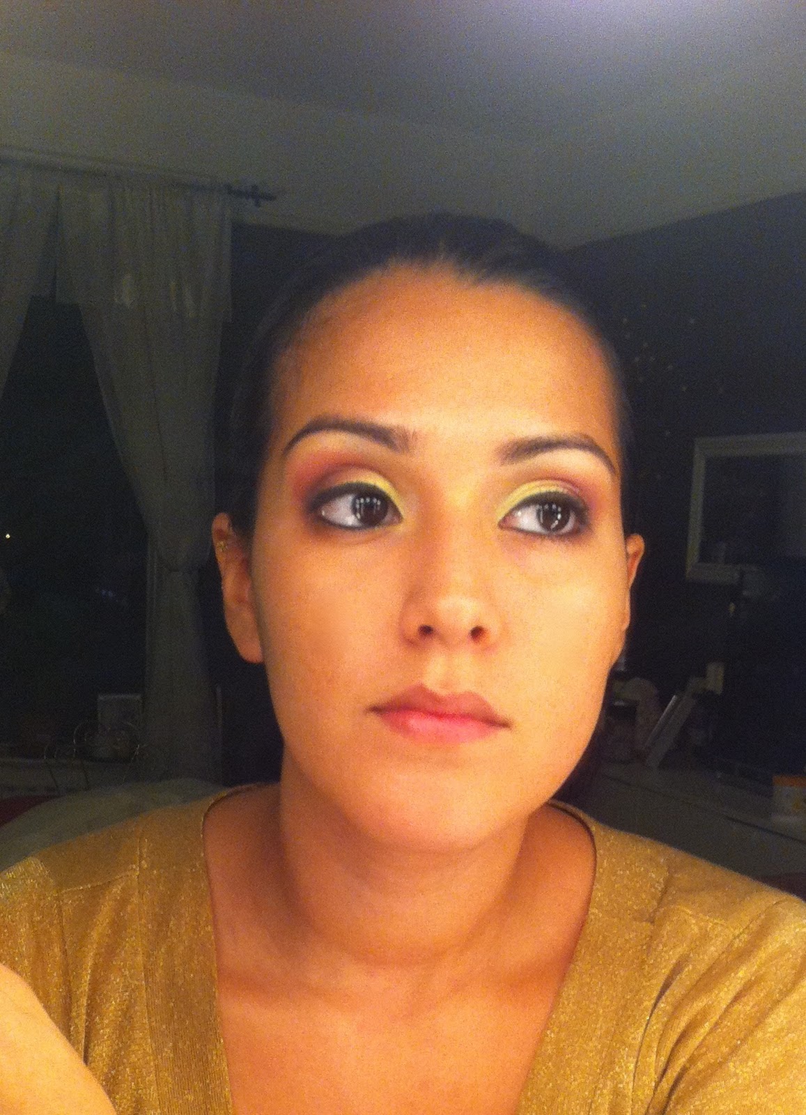 LSU Tigers Purple and Gold Eye Makeup - Domesticated Me