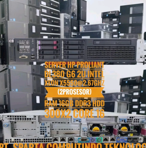 Jual Server Hp Proliant DL380 G6 2U Intel Xeon X5550 Ram 16 Gb Ddr 3 ...