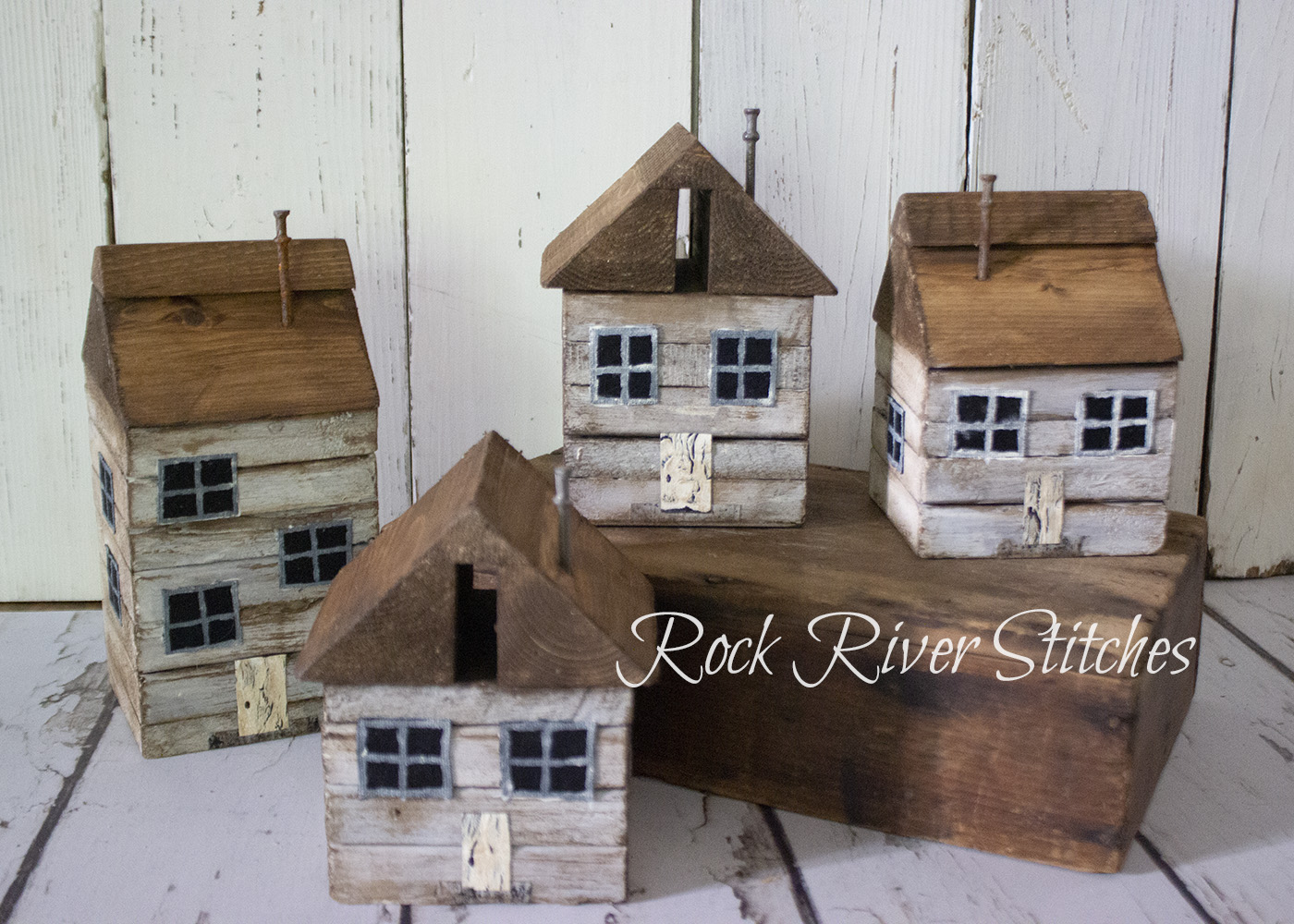 Rock River Stitches: Primitive Cottage Houses