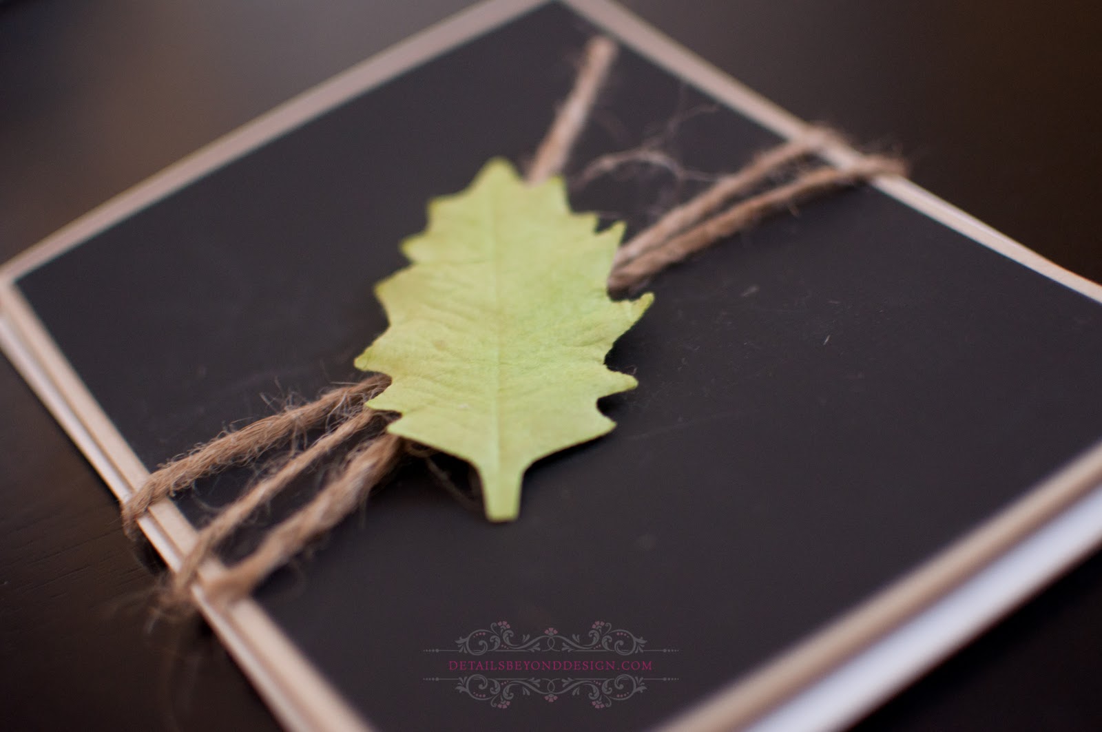 Details Beyond Design by Lauren: Chalkboard Note Cards