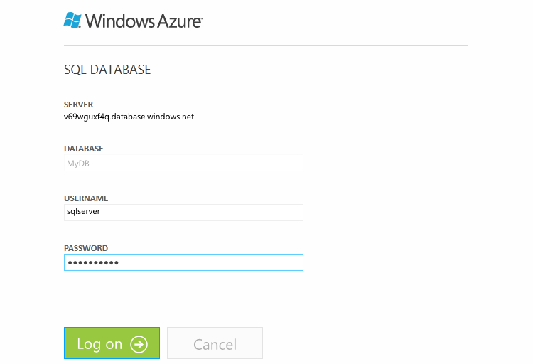 Sql Server knowledge sharing blog: Working with SQL Azure Management Portal