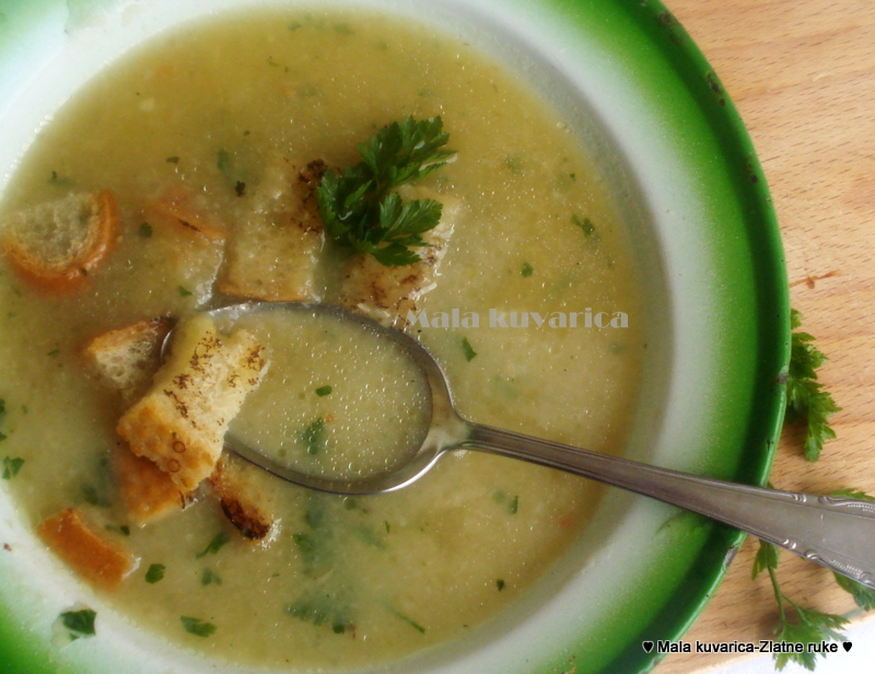 MALA KUVARICA - ZLATNE RUKE: Čičoka- posna čorba