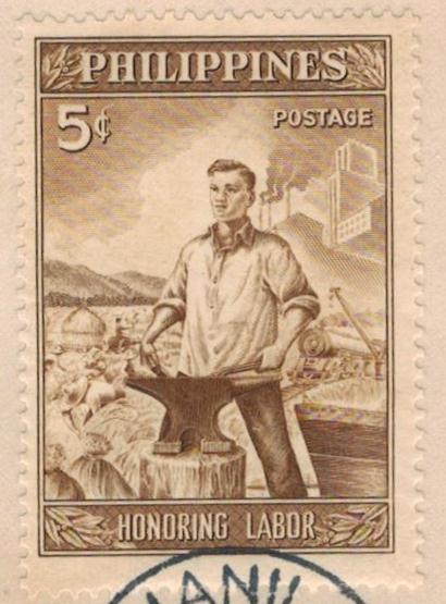 Philippine Republic Stamps : 1955 Labor-Management Conference