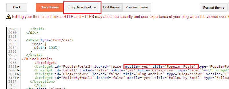 Customize blogger template for mobile and simple trick to use custom CSS