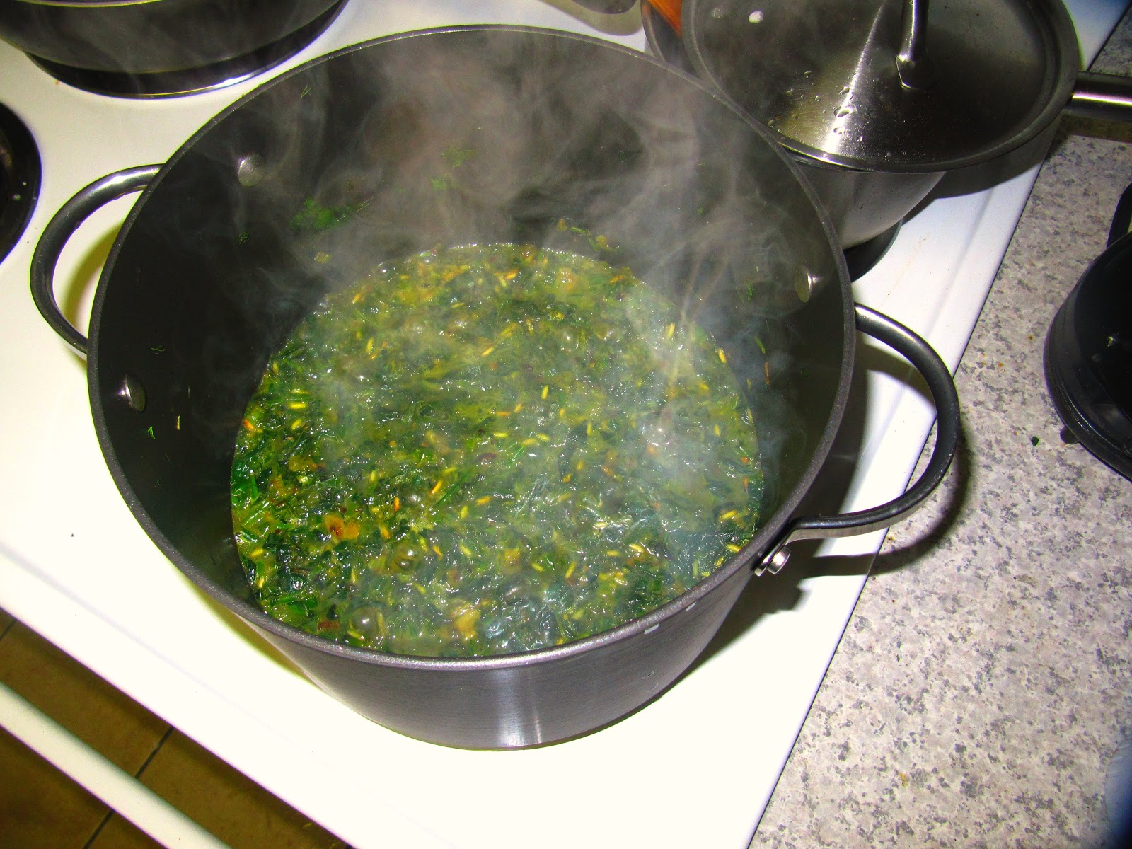 Torshe tareh; North Iranian egg, sour orange and herb stew