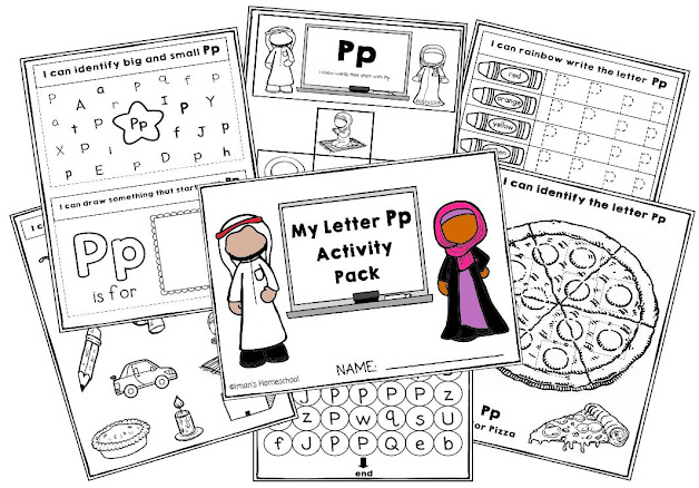 Iman's Homeschool ~ The Curriculum: Letter Pp Activity Pack