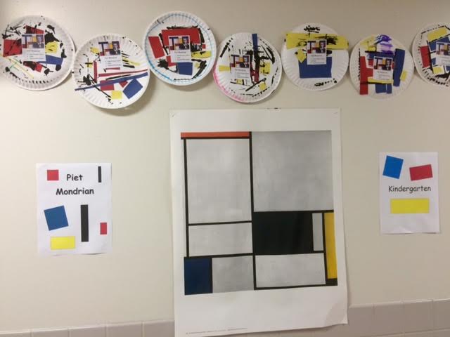 Aiken Art Room: Piet Mondrian Shape Collage