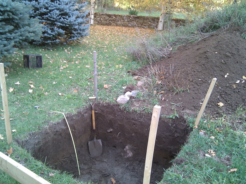 Pattern and Match: Digging a Hole for a Tower Foundation