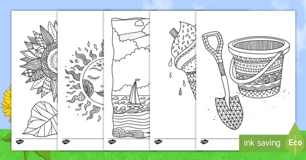 Kids 4: SUMMER MINDFULNESS COLOURING
