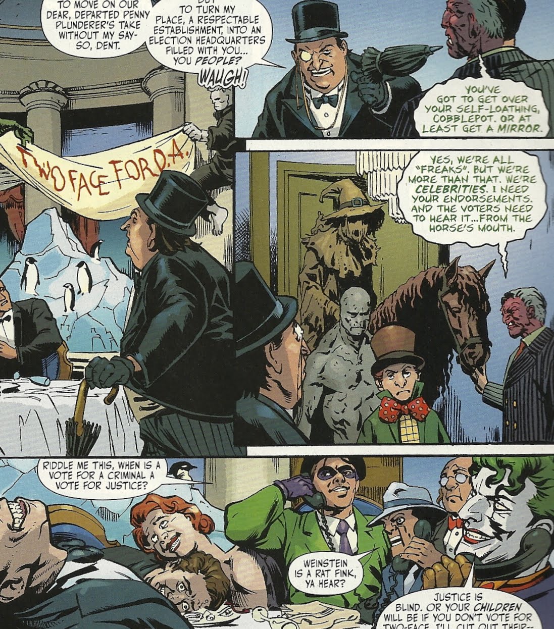 Cartoon Two Face People