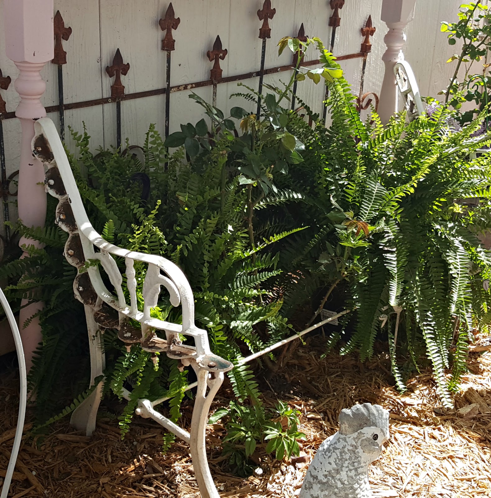 Penny's Vintage Home: Repurposed Metal Settee