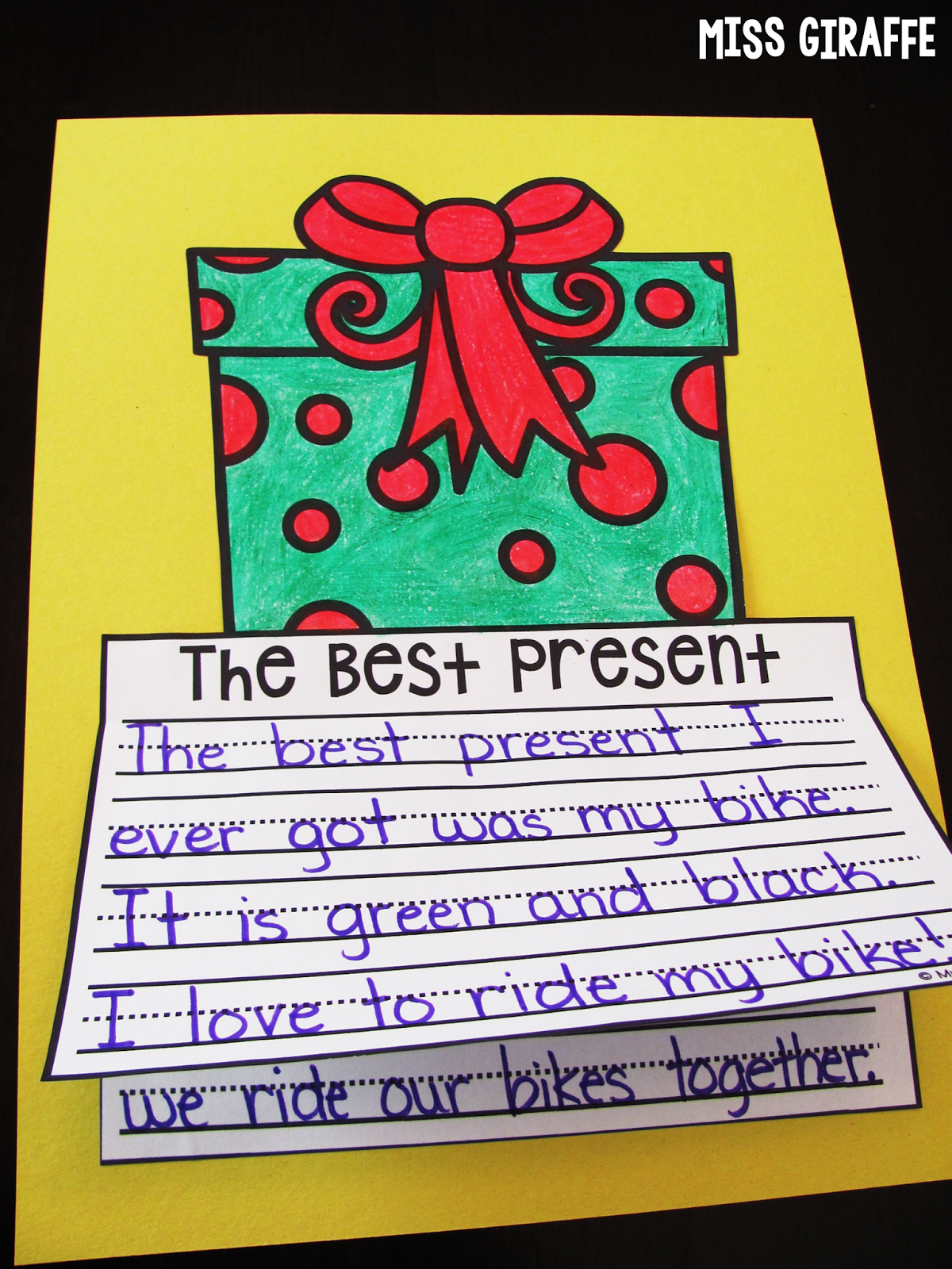 Miss Giraffe's Class: December Writing Crafts