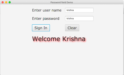 Programming for beginners: JavaFX: PasswordField