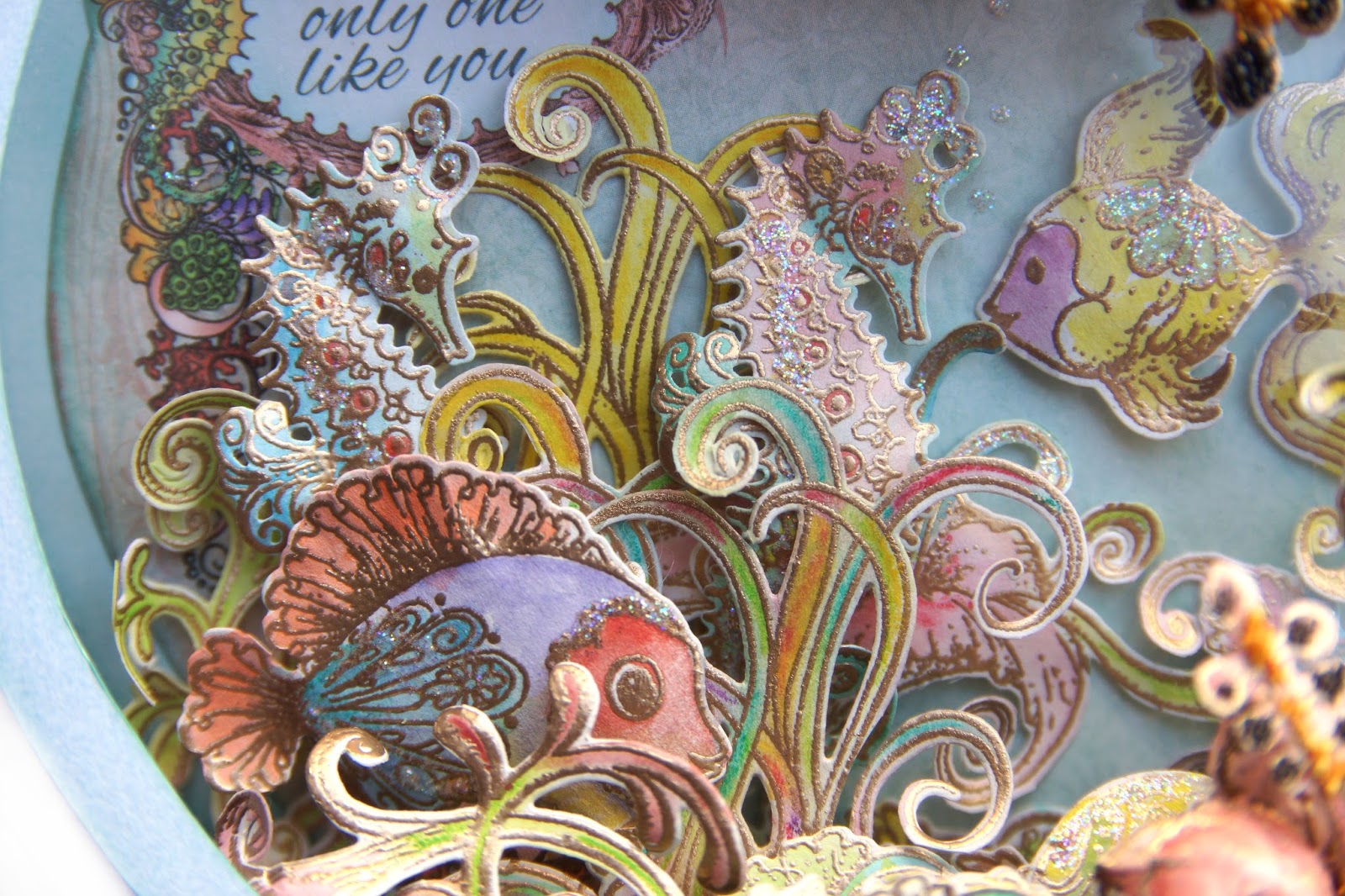 Susan Smit: Heartfelt Creations, Under The Sea....Fish Bowl card......