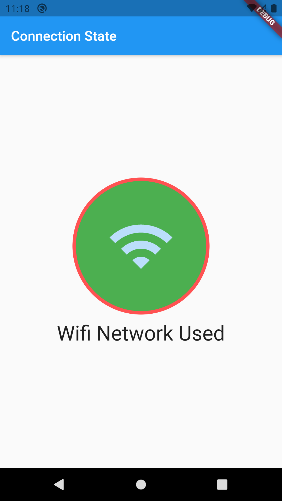 Dtech Academic Connectivity Status In Flutter
