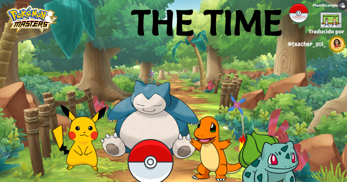Materiais Genially: The Time - Pokémon - Reutilizável